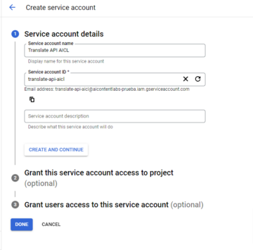 How to Set Up Google Translate API Key (JSON) in AI Content Labs