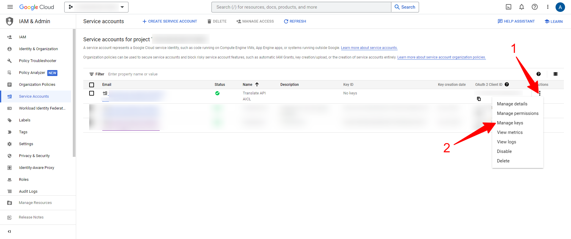 How to Set Up Google Translate API Key (JSON) in AI Content Labs